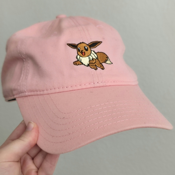 Pokemon | Accessories | Pink Eevee Pokemon Cap | Poshmark